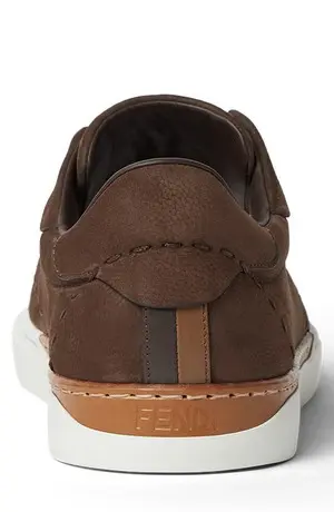 Fendi City Low Top Leather Sneakers
