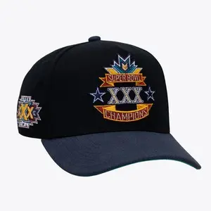 Mitchell & Ness Dallas Cowboys Super Bowl Xxx Champions Lux Pro Snapback - Black