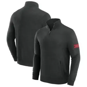 J. PALMER San Francisco 49ers Quarter-zip Sweater - Black