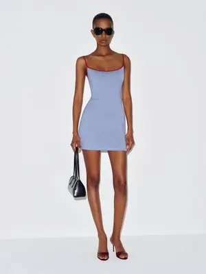 REFORMATION Corinne Knit Dress - Blue