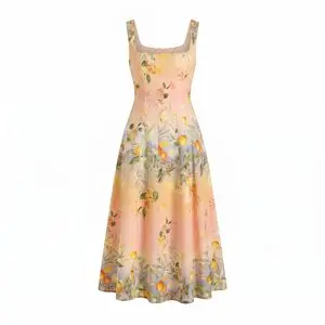 Yumi Kim Sienna Linen Dress - Orange