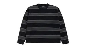 StÜssy Striped Wool Sweater - Black