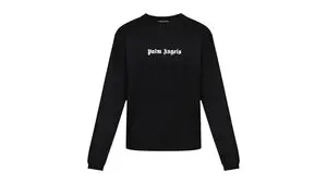 Palm Angels Classic Logo Slim Long Sleeve T-shirt - Black