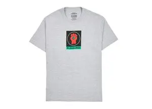 PLEASURES Badge Tee Shirt - Grey