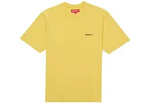 Supreme Washed Short Sleeve Top - Yellow