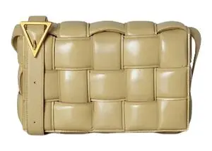 Bottega Veneta Padded Intreccio Cassette Crossbody Bag - Tapioca