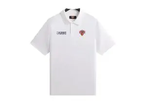 Kith X New York Knicks Playoffs Ainslie Pique Polo Shirt - White