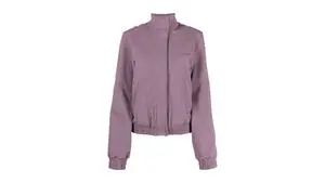 Off-White Logo Band Track Jacket - Purple
