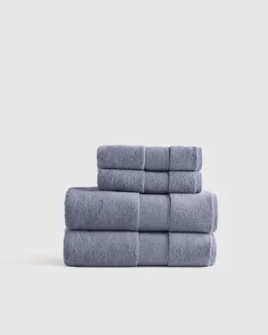 Quince Classic Organic Turkish Cotton Bath Bundle - Twilight Blue