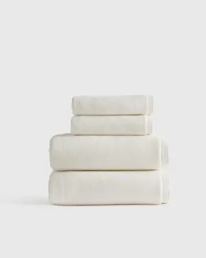 Quince Plush Organic Turkish Cotton Bath Bundle - Ivory