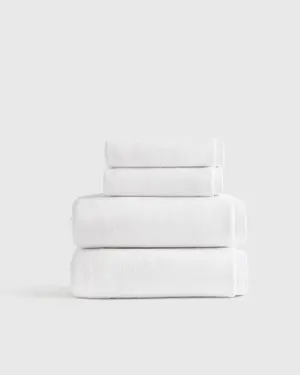 Quince Plush Organic Turkish Cotton Bath Bundle - White