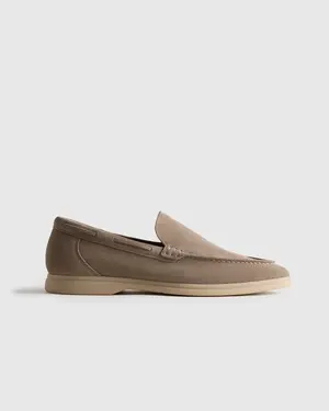 Quince Soft Suede Mariner Loafer - Smoke