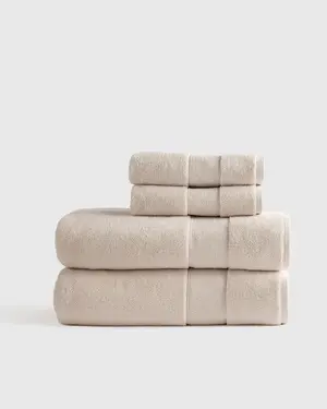 Quince Classic Organic Turkish Cotton Bath Sheet Bundle - Oat