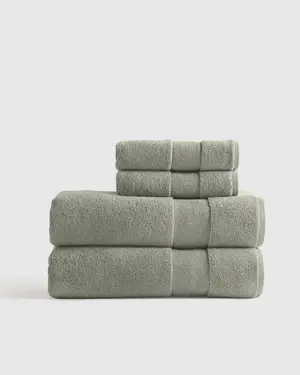 Quince Classic Organic Turkish Cotton Bath Sheet Bundle - Sage