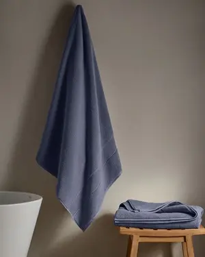 Quince Classic Organic Turkish Cotton Bath Sheet Bundle - Twilight Blue