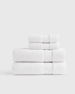 Quince Classic Organic Turkish Cotton Bath Sheet Bundle - White