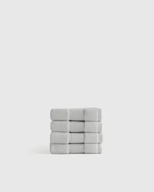 Quince Classic Organic Turkish Cotton Washcloth Light Grey