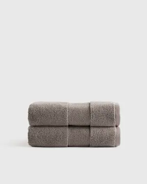 Quince Classic Organic Turkish Cotton Hand Towel Heather Brown