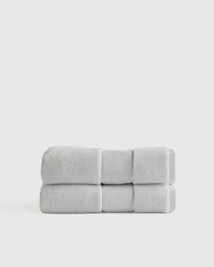 Quince Classic Organic Turkish Cotton Hand Towel - Light Grey