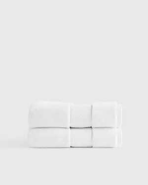 Quince Classic Organic Turkish Cotton Hand Towel - White