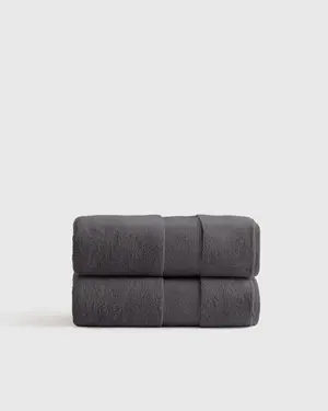 Quince Classic Organic Turkish Cotton Bath Towel - Charcoal
