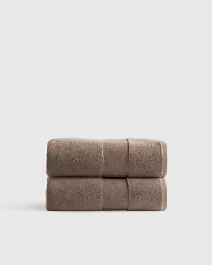 Quince Classic Organic Turkish Cotton Bath Towel Heather Brown