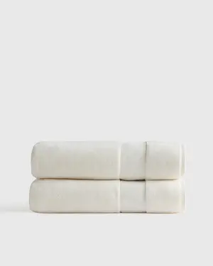 Quince Classic Organic Turkish Cotton Bath Sheet Ivory