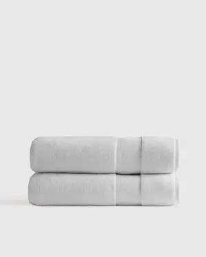 Quince Classic Organic Turkish Cotton Bath Sheet - Light Grey