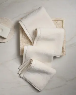 Quince Plush Organic Turkish Cotton Washcloth - Ivory