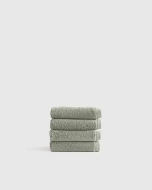 Quince Plush Organic Turkish Cotton Washcloth Sage