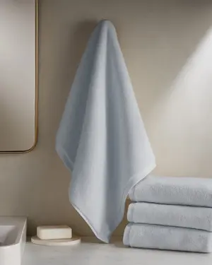Quince Plush Organic Turkish Cotton Hand Towel - Hydrangea