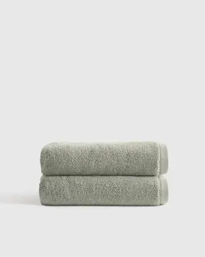 Quince Plush Organic Turkish Cotton Hand Towel - Sage