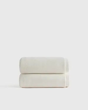 Quince Plush Organic Turkish Cotton Bath Towel - Ivory