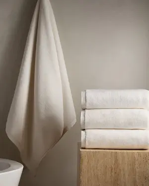 Quince Plush Organic Turkish Cotton Bath Towel - Ivory