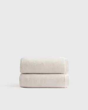 Quince Plush Organic Turkish Cotton Bath Towel - Oat