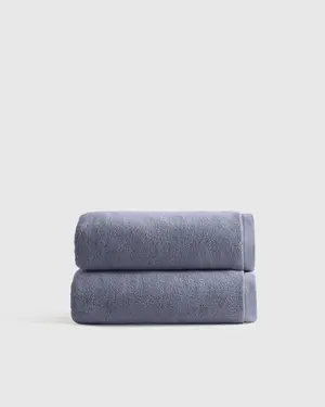 Quince Plush Organic Turkish Cotton Bath Towel - Twilight Blue