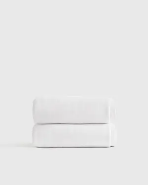 Quince Plush Organic Turkish Cotton Bath Towel White