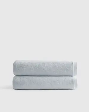 Quince Plush Organic Turkish Cotton Bath Sheet Hydrangea