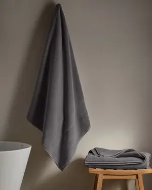Quince Plush Organic Turkish Cotton Bath Sheet Bundle - Charcoal