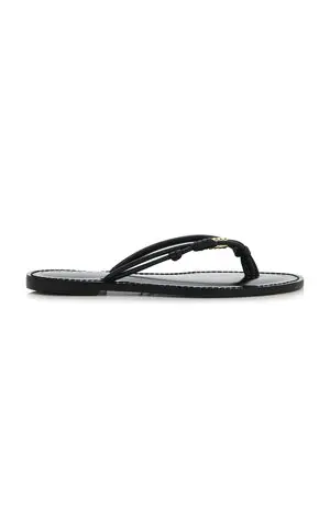 AMANU The Kiwayu Leather Sandals - Black