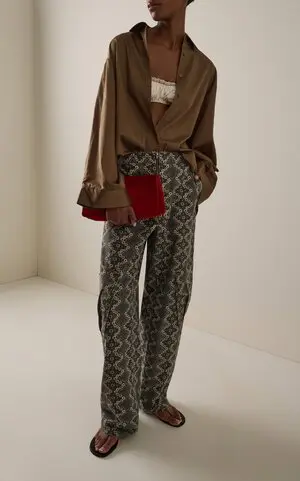 Rachel Comey Axis Printed Cotton Cargo Pants