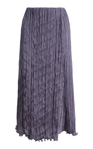 Posse Esme Plisse Midi Skirt - Purple