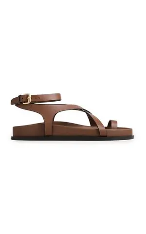 A.emery Jalen Slim Leather Sandals - Brown