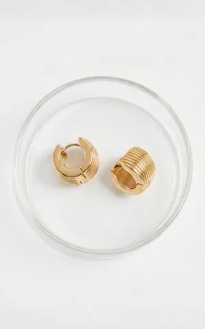 IVI Aurelia Round Huggies In Plated