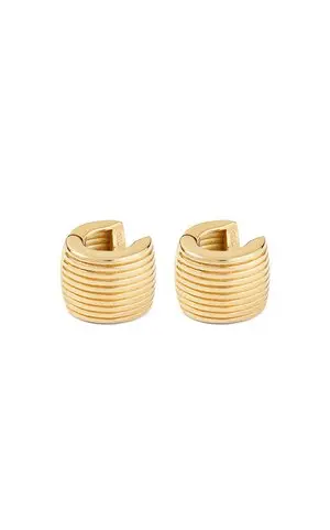 IVI Aurelia Round Huggies In Plated