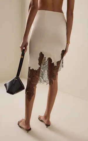 SIRAPOP Winnie Satin Pencil Skirt