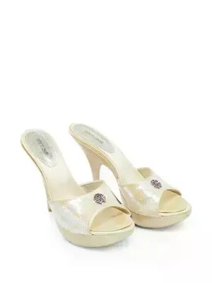 Roberto Cavalli Sequin Embellished Heeled Sandals