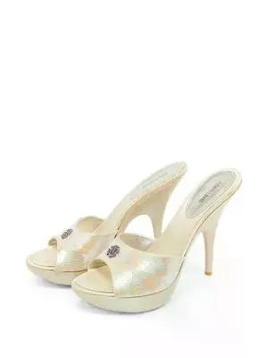 Roberto Cavalli Sequin Embellished Heeled Sandals