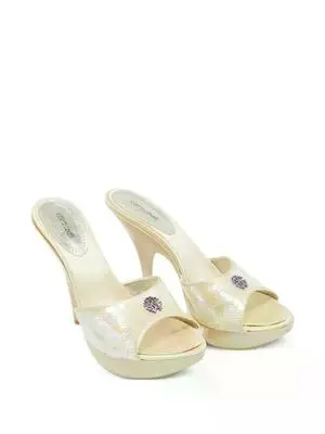 Roberto Cavalli Sequin Embellished Heeled Sandals