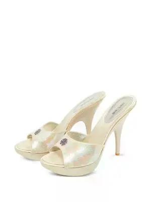 Roberto Cavalli Sequin Embellished Heeled Sandals